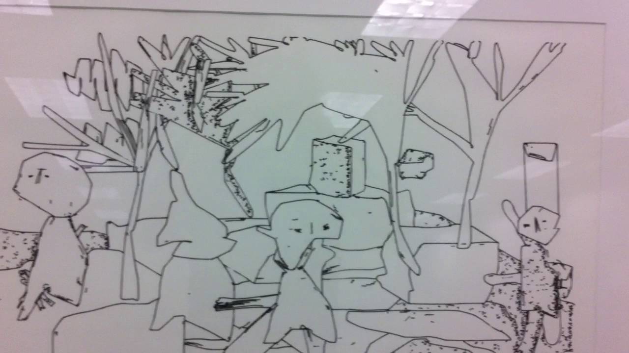 Harold Cohen's AARON Paint System Image - 1985