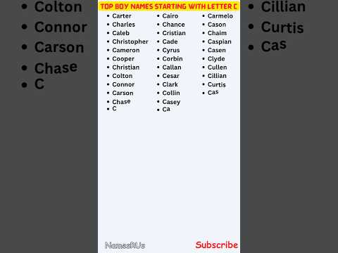 Top Baby Boy Name Starting with Letter C 👦 🔝 #shorts #babyboynames #viral