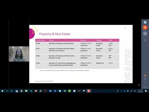 Deakin University - Bachelor of Property & Real Estate