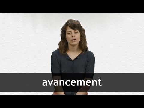English Translation of “AVANCEMENT” | Collins French-English Dictionary