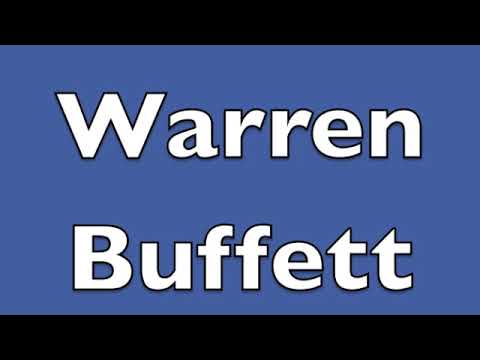 How to pronounce Warren Buffett
