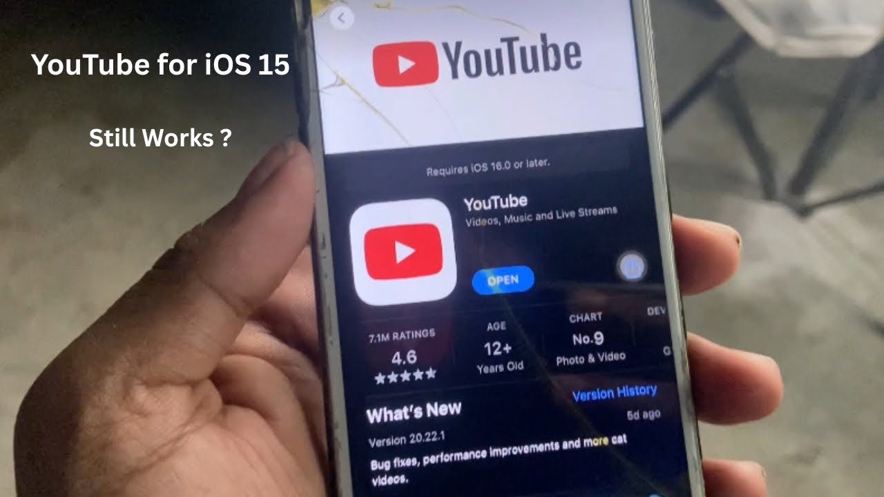 YouTube For iOS 15 Still Works on iPhone 7 & 7 Plus ?