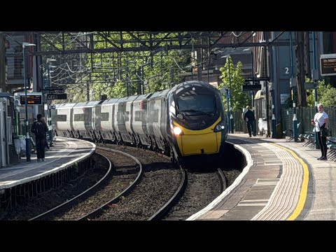 West Coast Main Line Trains at Runcorn on May 15th 2025