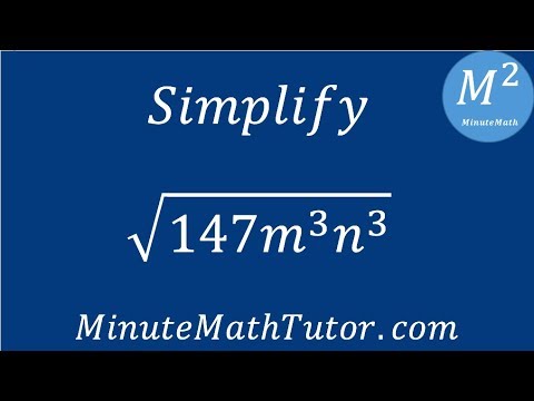 Simplify √(147m^3n^3)