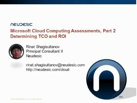 Cloud Computing Assessments: Determining TCO and ROI