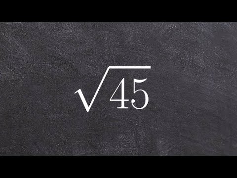 How to Simplify the Radical of 45