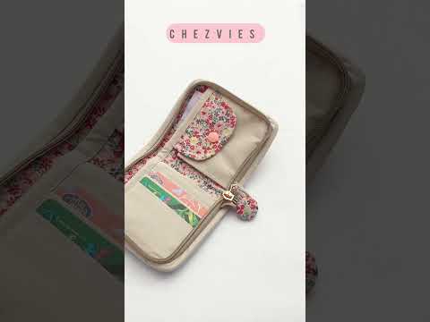 Small zipper around wallet #handmadewallet #diy #walletmaking t