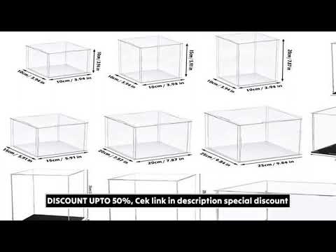 222 Size Acrylic Display Case for Collectibles Assemble Clear Acrylic Box Protection Showc