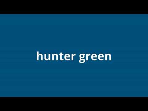what is the meaning of hunter green