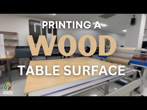 Thinking Outside the Box: Printing a Pseudo Wood Table Surface with the Roland VG3 540