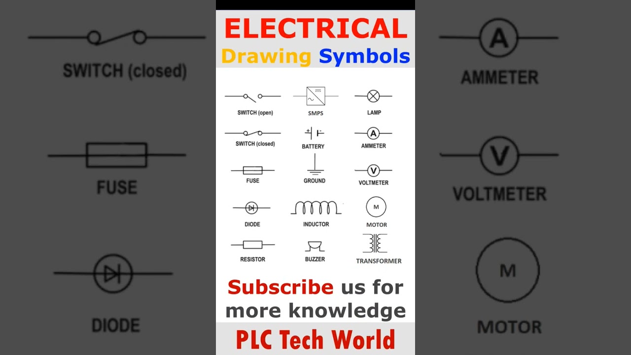 Electrical Drawing symbols #electrical #electrician #industrialautomation