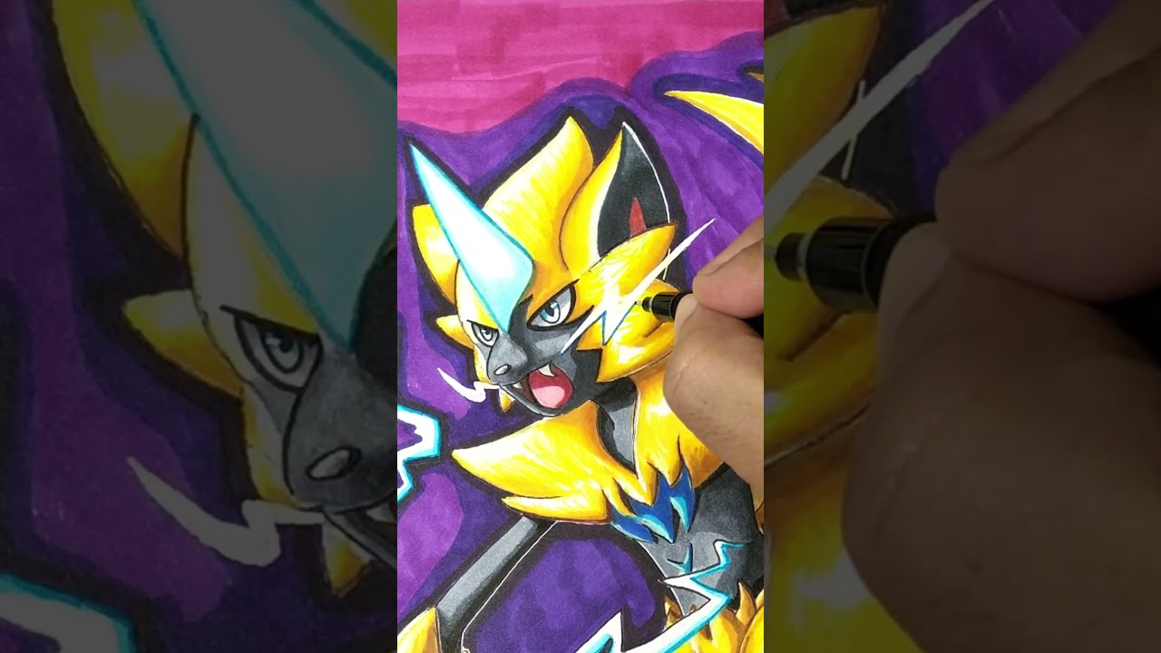 #drawing Pokémon Zeraora #pokemonart