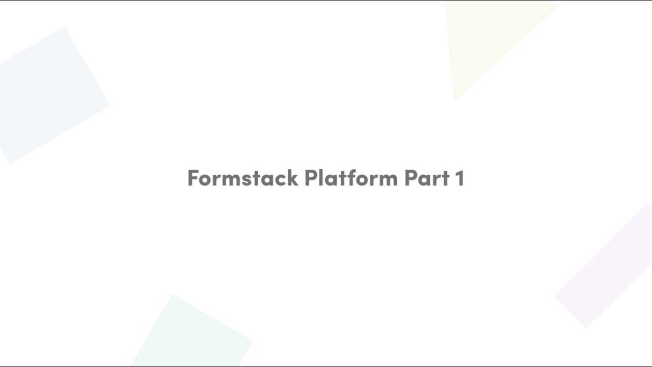 Suite Series Part 1 - Formstack Forms Basic