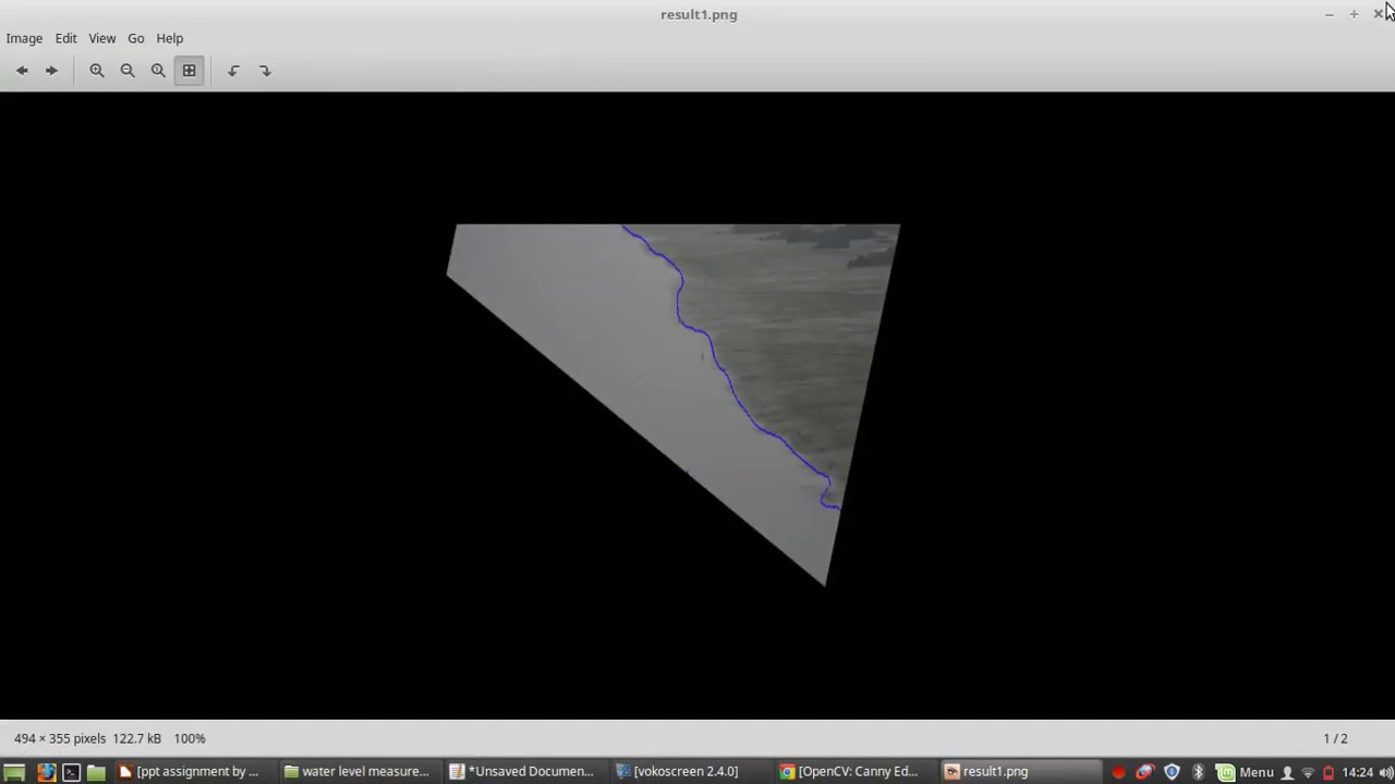water level detection python opencv(image-processing)