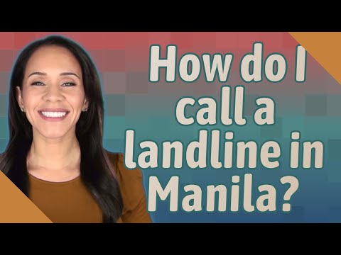 How do I call a landline in Manila?
