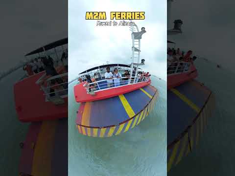 M2M ferries Mumbai to alibaug#alibaug #mumbai #m2m #raigad #ferries#car #360video