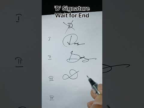 Alphabet "D" Signature design | #signature #shorts #short #shortvideo