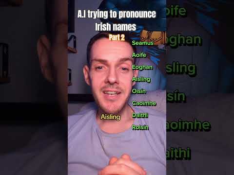How to pronounce Irish names...part 2 #ireland #irish #irishnames #ai #pronunciation
