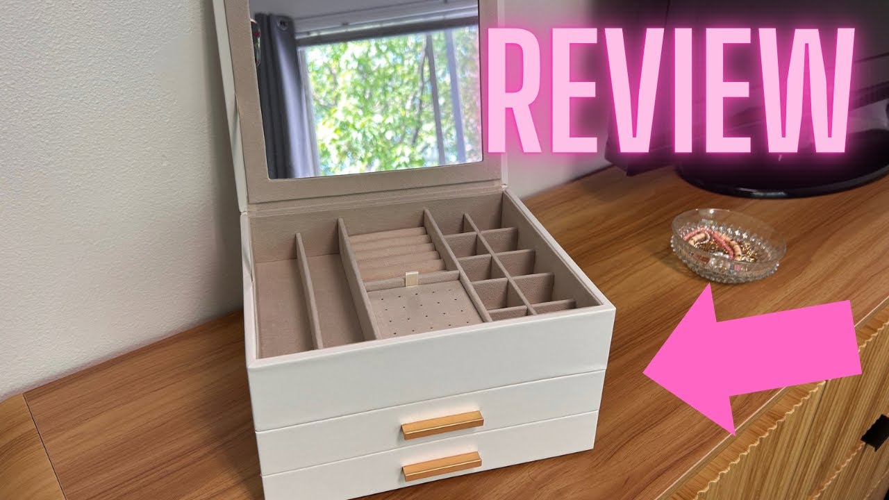 Amjoy Jewelry Organizer Box with Mirror- Review