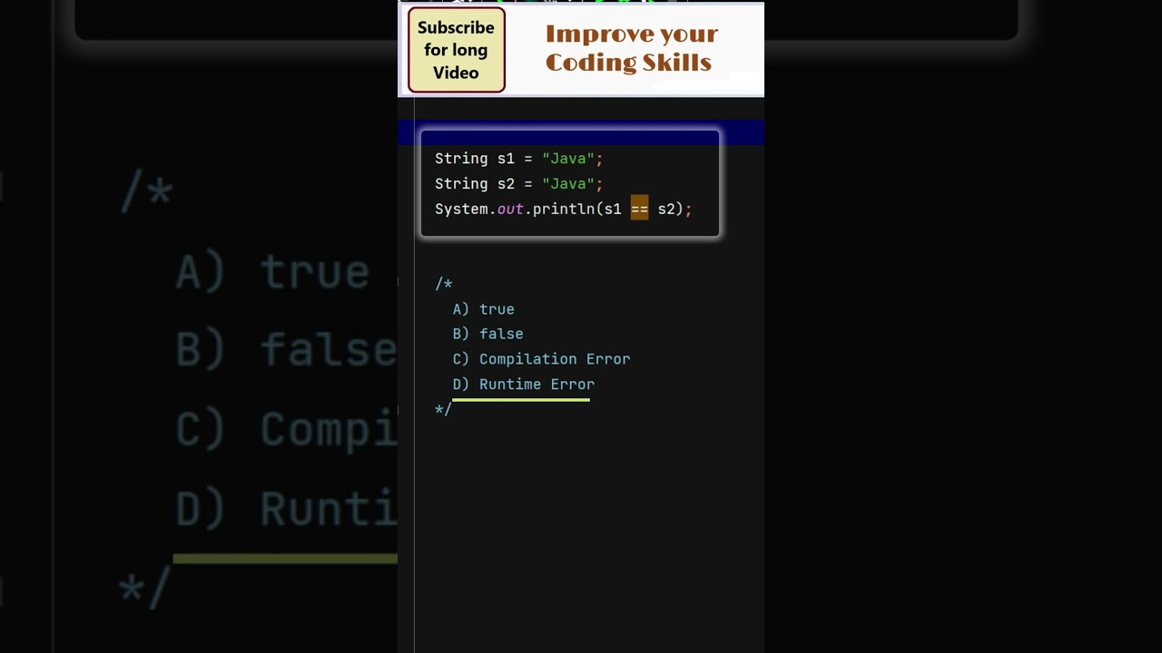 #332 Test Your Java Skills! #shorts #java