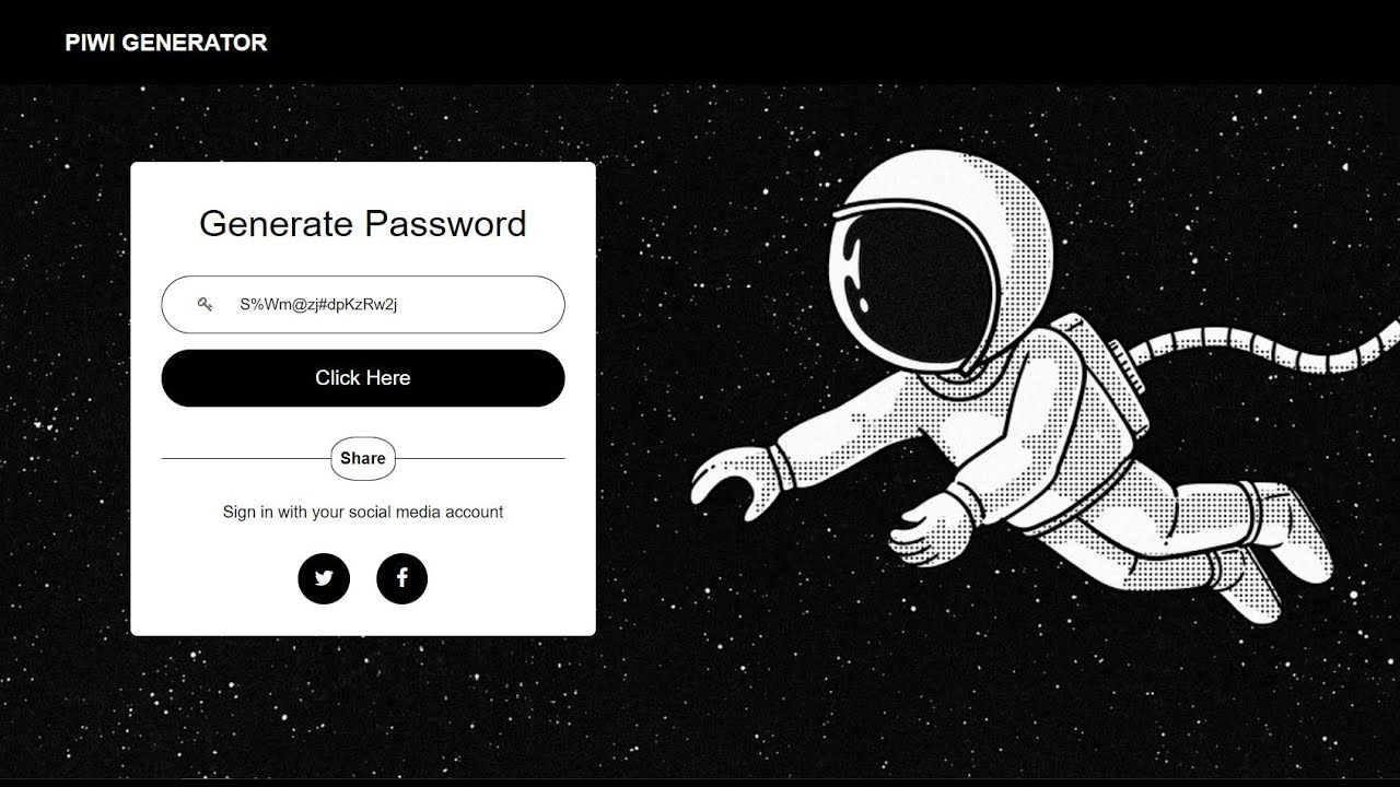 Password Generator - HTML/PHP Application