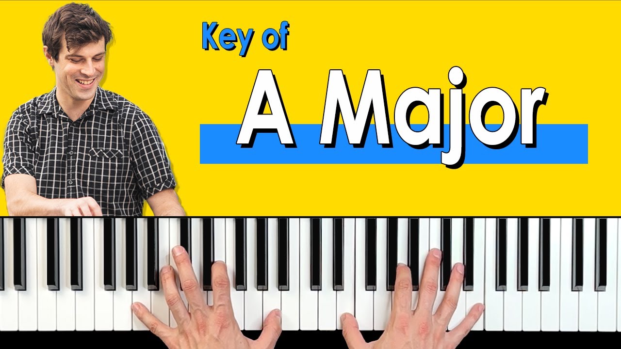 A Major Scale - Fingering and Chords for Piano