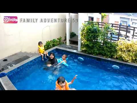 Villa Anyer Private pool || By action cam #villaubud #familypetualang