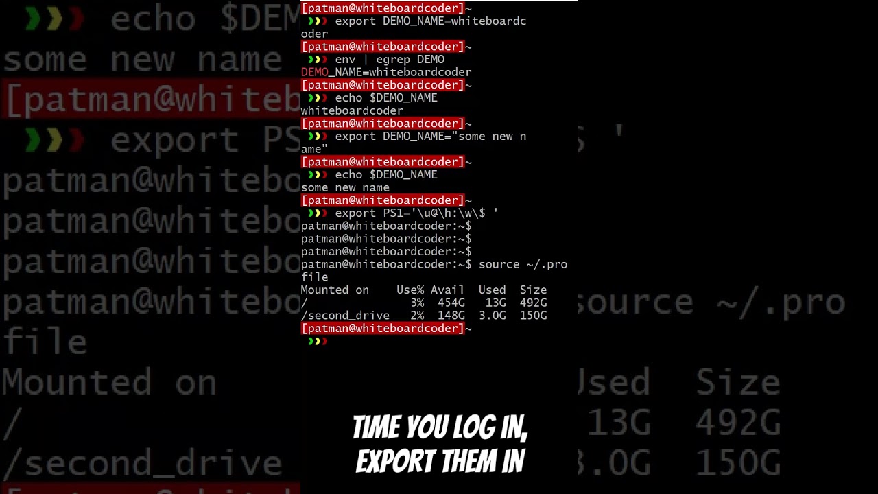 Linux: export #coding #linux #linuxtutorials #linuxcommandlinetutorial #ubuntu #sysadmin