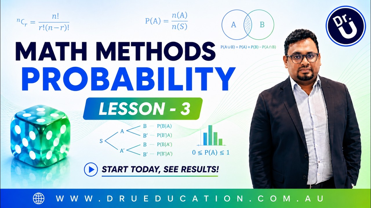 VCE Math Methods Probability Full Course : Lesson 3