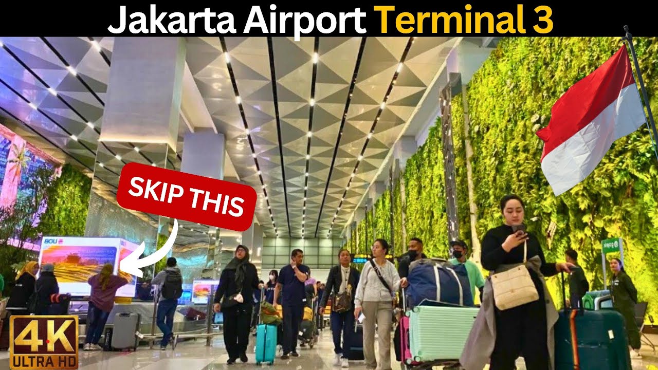 Jakarta Soekarno Hatta Airport ❗Terminal 3 Arrival Complete Guide❗Immigration, E-Visa & buy Sim Card