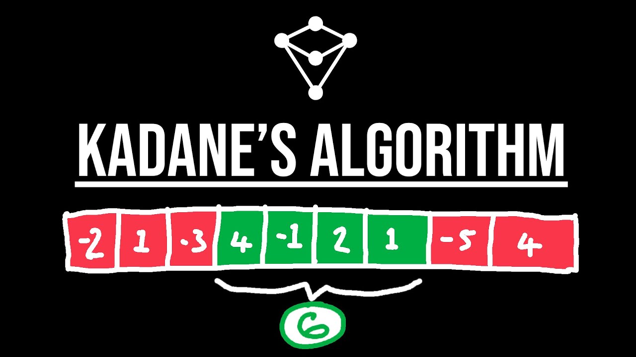 Kadane's Algorithm - Coding Interview Question - JavaScript