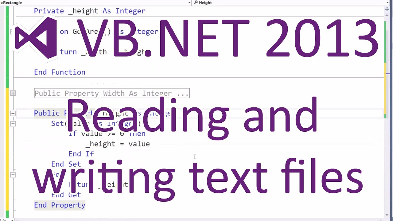 VB.NET 2013 - Reading and Writing Text Files