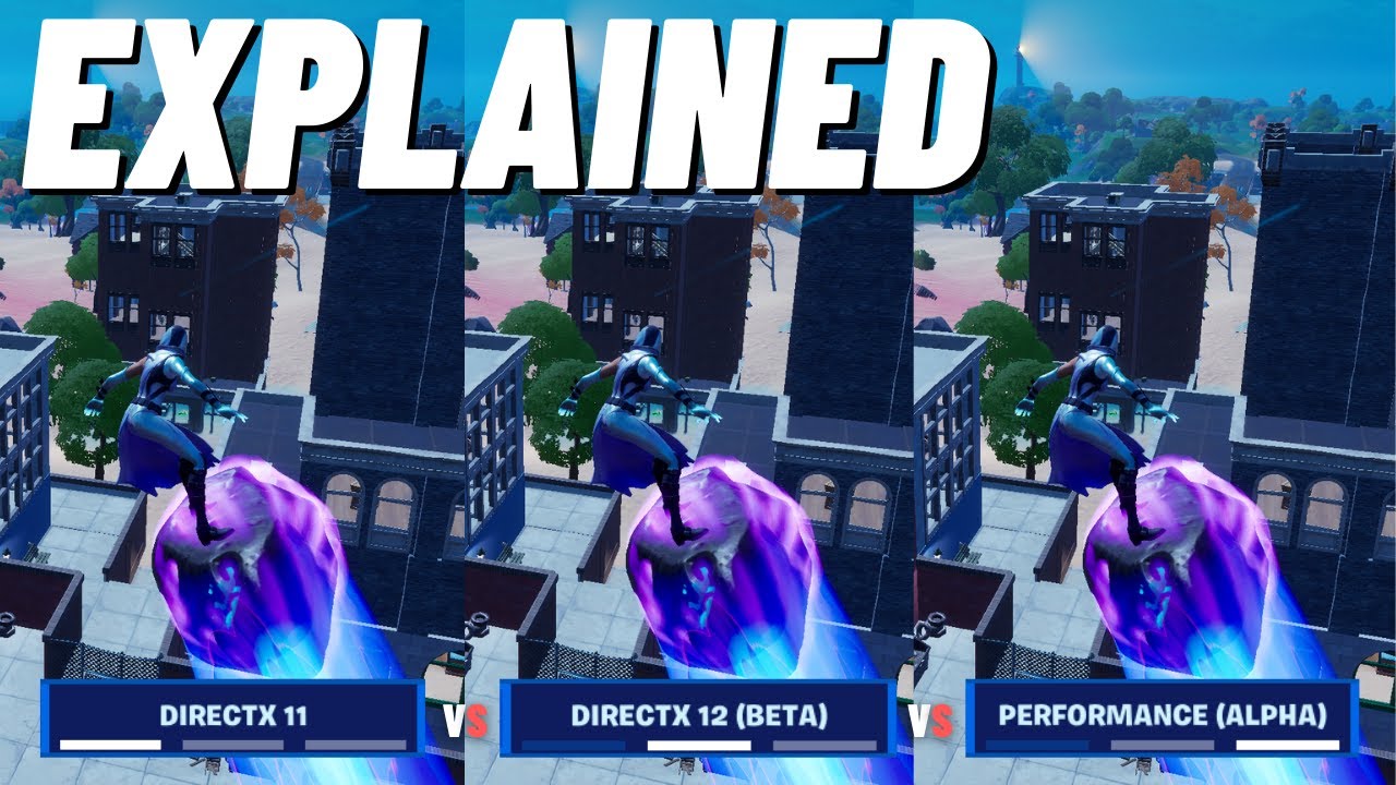 Fortnite DirectX 11 vs DirectX 12 vs Performance Mode (Explained, Compared & Suggestions!)