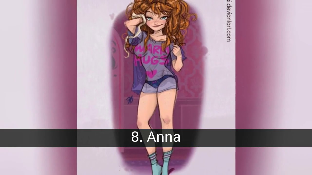 Disney Princesses in Lingerie.