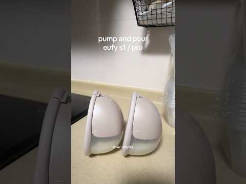 morning pumps with eufy s1/pro #pumpingmom #pumpandpour #eufys1pro #milksupply #exclusivelypumping