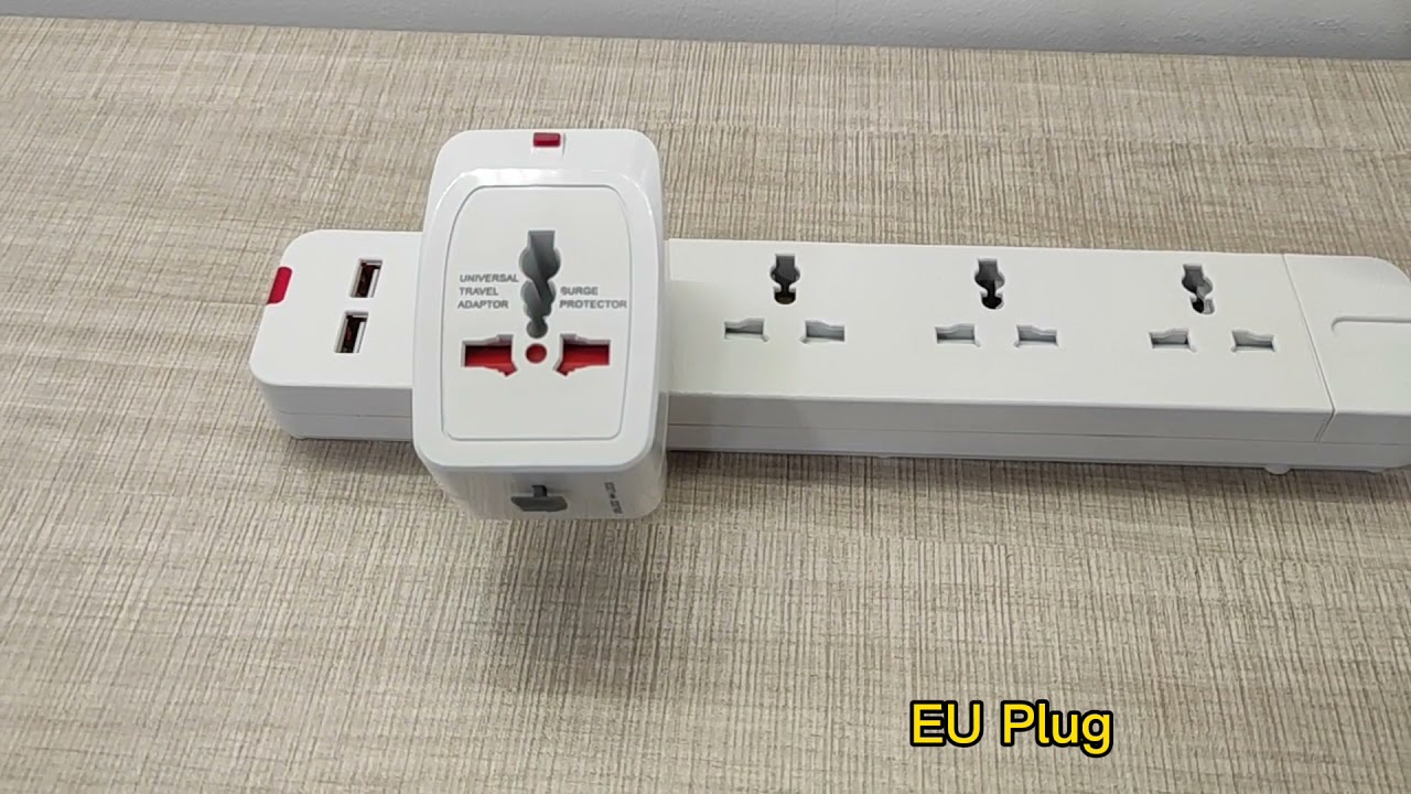 Multiple socket power extension multi 4 way with usb