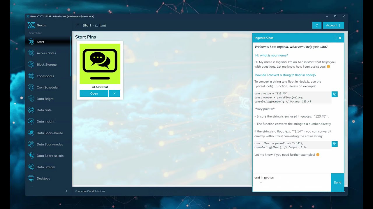 xcware Cloud Solutions - Ingenia LLM – Private, Powerful AI for Your Business