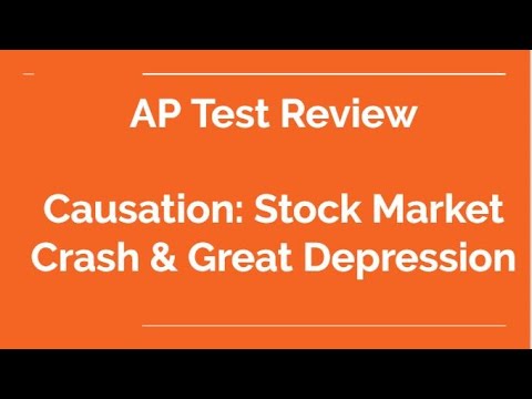 Causes of the Stock Market Crash and Great Depression
