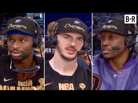 SGA, Jalen Williams, & Thunder React to Winning the Finals | NBA GameTime
