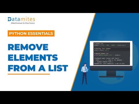 Python Program to remove elements from a list | Python Tutorial