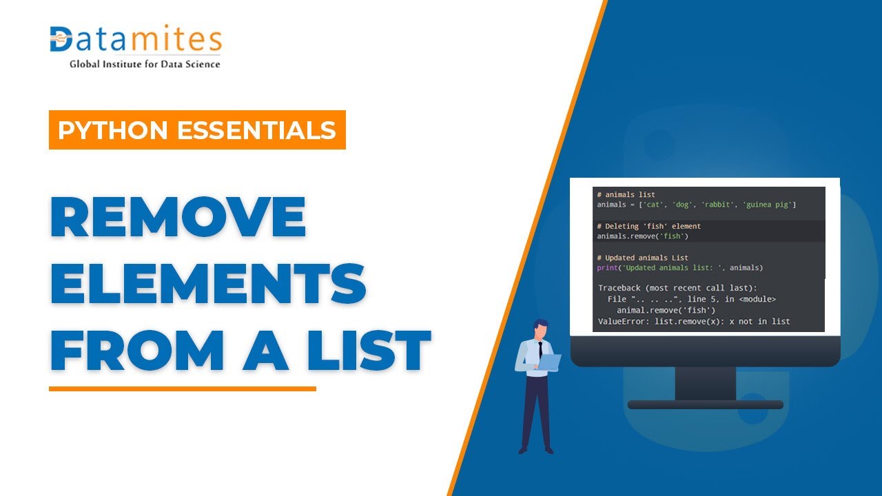 Python Program to remove elements from a list | Python Tutorial