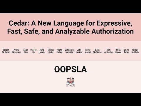 [OOPSLA24] Cedar: A New Language for Expressive, Fast, Safe, and Analyzable Authorization