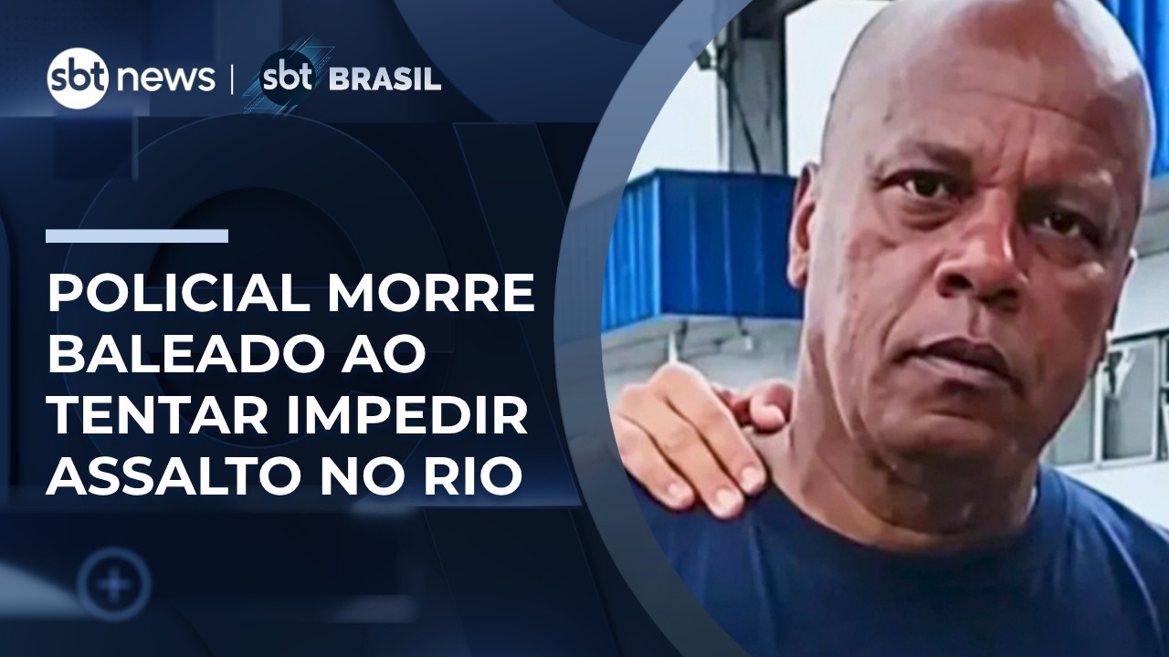 PM de folga é morto a tiros ao tentar impedir assalto no Rio | #SBTBrasil