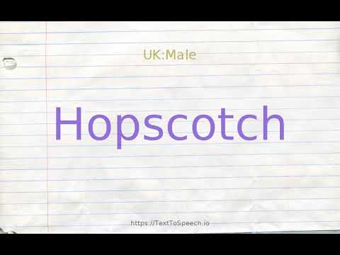 How to pronounce hopscotch