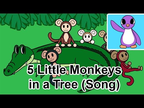5 Little Monkeys Swinging in a Tree (Song) | Bright New Day Productions