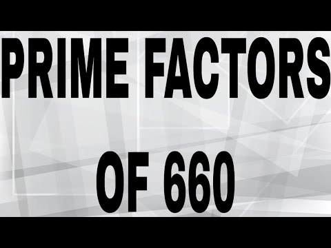 PRIME FACTORS OF 660