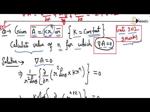 Solving Numerical 2: Divergence - Electromagnetics - GATE IE Electricity and Magnetism Video ...