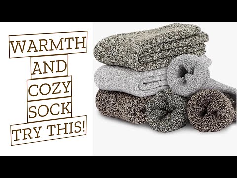 Unboxing ZISION Men & Women Heavy Thick Wool Crew Socks, Thermal Warm Crew Winter Socks and review