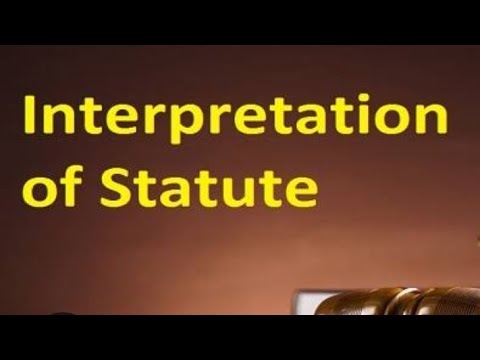 construction of statute Meaning in Bengali Interpretation of statute