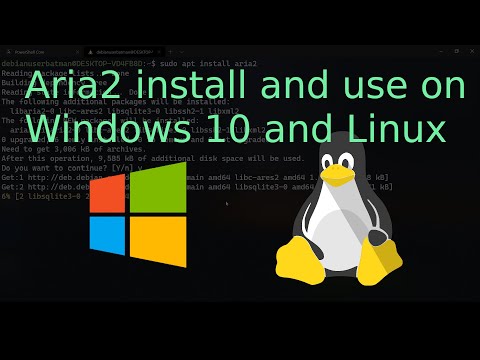 How to Download and Use Aria2 Downloader on Windows 10 and Debian 10